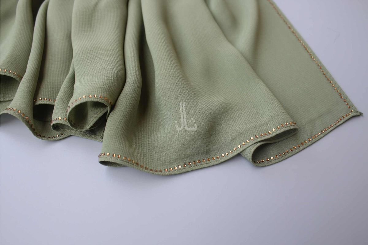 Premium Korean Chiffon Stone Work Stole – Shawls by Aima